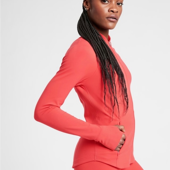 Athleta | Jackets & Coats | Nwtathleta Lychee Red Salutation Jacket ...